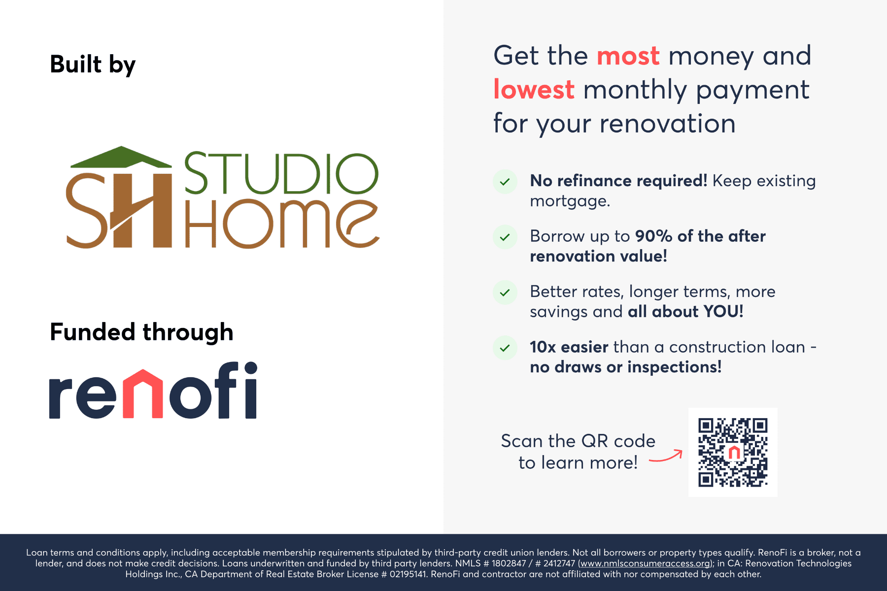 Financing - My Studio Home